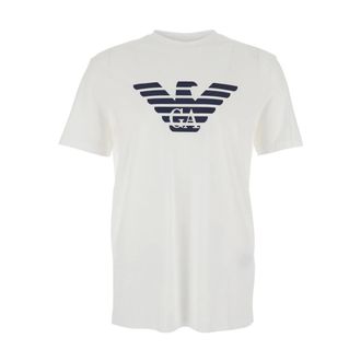 Emporio Armani Homme, Tops, Blanc, Taille: 2XL Polo Chemises