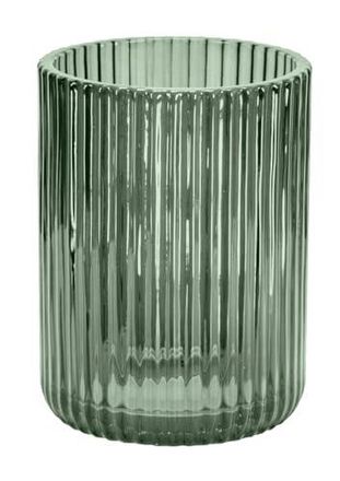 Kleine Wolke Zahnputzbecher Antoinette, Accessoires, Farbe Olivgr&uuml;n, Material: Glas