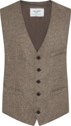 Carl Gross Weste aus einem Wollgemisch mit Seide und Stretch, Modern Fit in