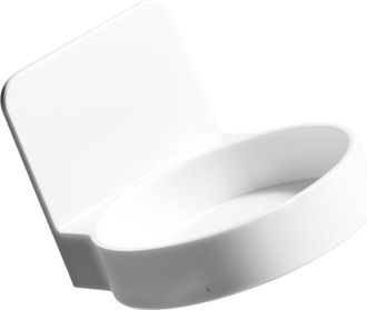 Hemobllo POPETPOP Bohrfreies Wandsaughalter Badezimmerregal Wei&szlig; Toilettenablage und Aufbewahrungsst&auml;nder Wandmontage ohne Schrauben f&uuml;r Bad und K&uuml;che Platzspa