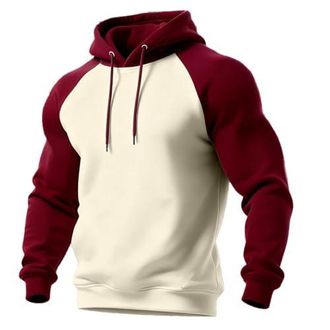 Generico Sweat &agrave; Capuche pour Homme &agrave; Manches Longues Hoodie Manches Ronde Sweat-shirt &agrave; Capuche Doublure en Polaire T-shirt &agrave; Manches Longues avec Capuche et 