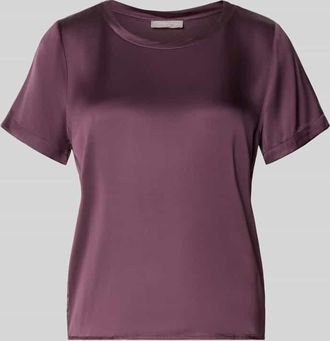 Christian Berg Blusenshirt aus Satin mit Rundhalsausschnitt