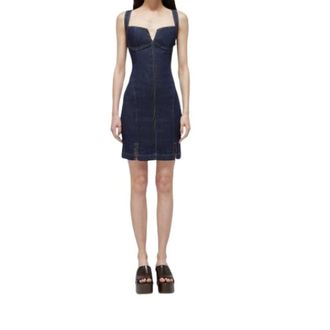 Blugirl Femme, Robes, Bleu, Taille: 38 FR Short Robes