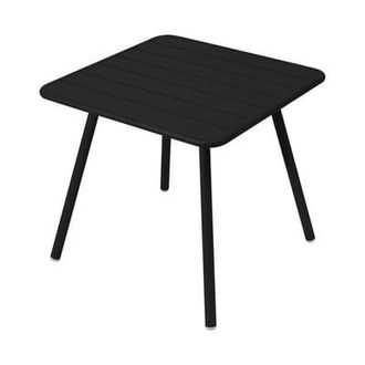 Fermob Table carrée Luxembourg - Noir - Aluminium laqué - Designer Frédéric Sofia
