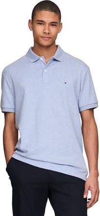 Tommy Hilfiger Polo décontracté à Manches Courtes pour Homme en Coton Liquide, Coupe Droite avec Coton Liquide, Polo décontracté à Manches Courtes en Coupe régulière
