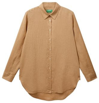 Benetton Damen 5bmldq02u Hemd, Beige 193, X-Small