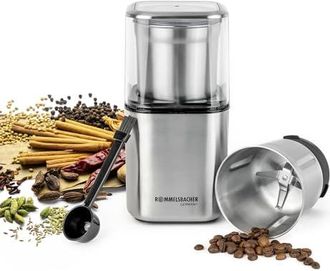 Rommelsbacher Gew&uuml;rz und Kaffee M&uuml;hle EGK 200-2 Edelstahlbeh&auml;lter mit Schlagmesser & Spezialmesser, F&uuml;llmenge 70 g, Mahlgrad &uuml;ber Mahldauer w&auml;hlbar, auch f&uuml;r Pesto,
