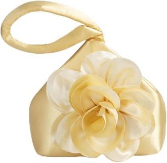Babeyond Pochette &eacute;l&eacute;gante pour femme - Motif rose - Style ann&eacute;es 1920 - Pour f&ecirc;te costum&eacute;e, mariage et usage quotidien, dor&eacute;, Taille unique