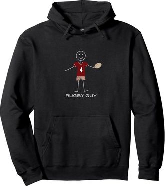 Whyitsme Design Lustiger Herren Rugby Guy, Boy Rugbyspieler Pullover Hoodie
