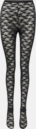 Self Portrait x Christopher Kane - Collants en dentelle à fleurs