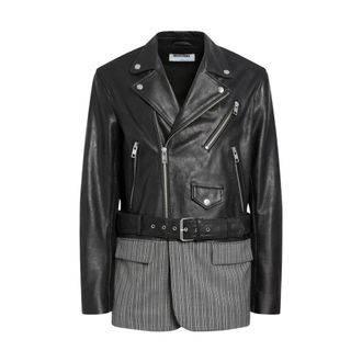 Moschino Business Man Biker - - Jackets - Herren - Mehrfarbig - L