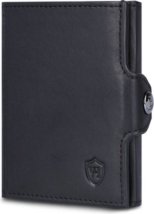 Von Heesen Slim Wallet mit RFID Schutz - Geldb&ouml;rse Herren klein - Mini Geldbeutel Damen Portmonee - Kartenetui Echtleder Karten Portemonnaie - Leder Kreditkarten