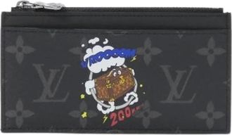 Louis Vuitton unisex, Pre-owned, Noir, Taille: ONE Size Porte-monnaie Monogram Eclipse Pre-owned