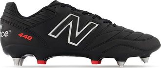 New Balance Herren 442 Fu&szlig;ballschuh, Black, 42 EU