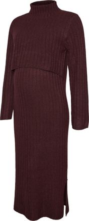 Mama Licious Mlsuniva June Ls Knit Midi Dress 2F Noos