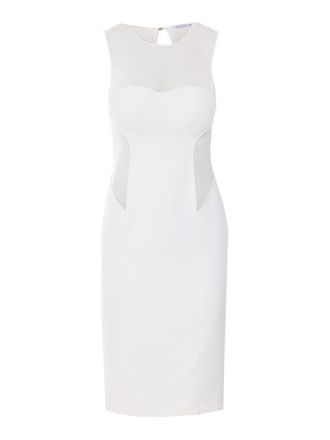 Patrizia Pepe Robe Au Genou - Blanc