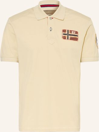 Napapijri Piqu&eacute;-Poloshirt E-Archive weiss