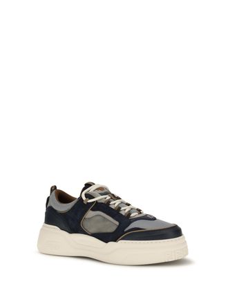 Fendi Mens Force Sneakers Blueb+vap.grey+tabac