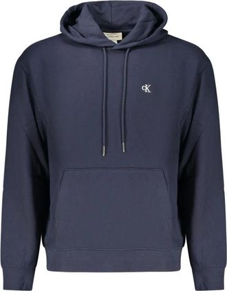 Calvin Klein Lang&auml;rmeliges Kapuzen-Sweatshirt - - Sweatshirts & Hoodies - Herren - Blau - XL