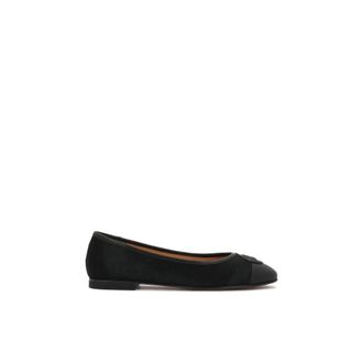 Kazar Femme, Chaussures, Noir, Taille: 39 EU Ballerines en cuir gaufr&eacute; monogramm&eacute;