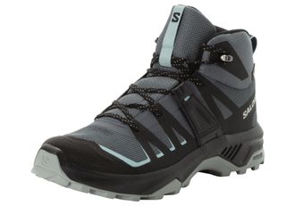 Salomon Wanderschuh SALOMON EXTEND MID GORE-TEX W, Damen, Gr. 37, schwarz (turbulence, schwarz, tourmaline), Synthetik, Textil, Schuhe Wanderschuh, wasserdich