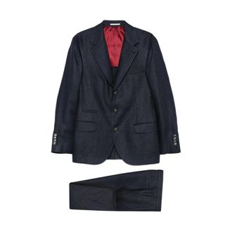 Brunello Cucinelli Herren, Anz&uuml;ge, Blau, SGr&ouml;&szlig;e