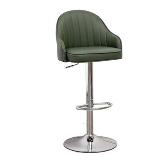 Generic Drehbare Barhocker, h&ouml;henverstellbare Barhocker mit R&uuml;ckenlehne f&uuml;r K&uuml;chentheken, hohe St&uuml;hle mit Stoffbezug f&uuml;r die K&uuml;che (63-84 cm