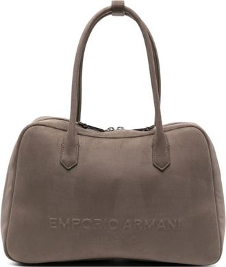 Emporio Armani Femme, Sacs, Gris, Taille: ONE Size Sac bandouli&egrave;re en cuir