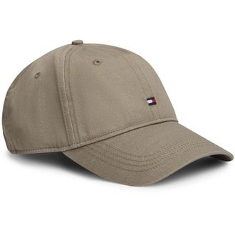 Tommy Hilfiger TH Flag Soft 6 Panel Cap - Homme - Accessoires - Beige - Taille: ONE Size