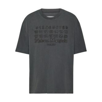 Maison Margiela Femme, Tops, Gris, Taille: 38 FR T-shirt &agrave; motif num&eacute;ros