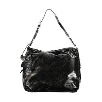Desigual Umh&auml;ngetasche mit Blumenapplikation - - Bags - Damen - Schwarzk - ONE SIZE