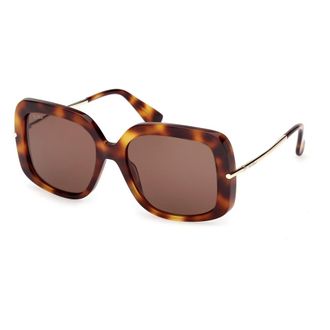 Max Mara Lunettes de soleil rondes Mm0195 - unisex - Accessoires - Brun - Taille: 55 MM