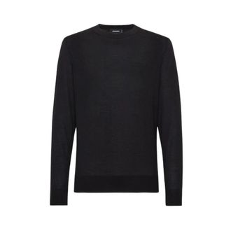 Dsquared2 Rundhals-Wollpullover - - Knitwear - Herren - Schwarzk - S