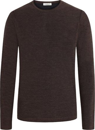Phil Petter Rundhalspullover aus einem Wolle-Baumwolle-Mix in