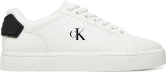 Calvin Klein Jeans Sneakers Calvin Klein Jeans Classic Cupsole Ru Patch Lth YM0YM01297 Weiß