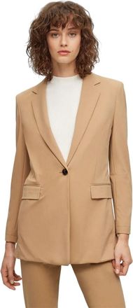 HUGO BOSS Jernara1 Blazer f&uuml;r Damen (Mittelbeige)