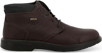 Melluso Bottines homme en cuir rouge&acirc;tre u15454z, marron, 43 EU
