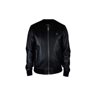 Philipp Plein Homme, Vestes, Noir, Taille: S Blouson Aviateur