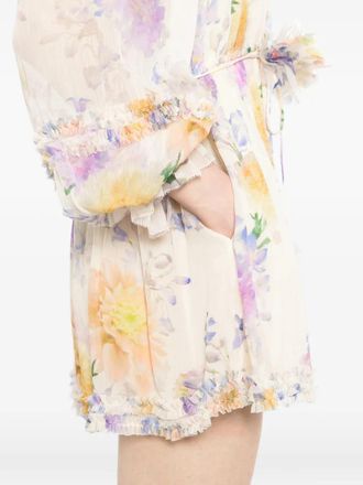 Zimmermann Womens Luna Playsuit Ss26 W