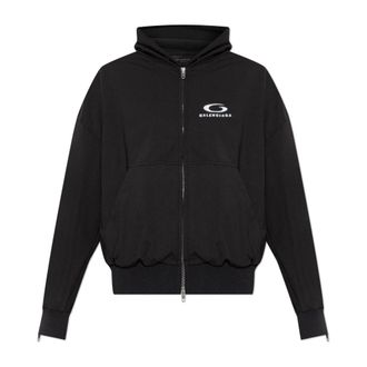 Balenciaga Sweatshirt mit Logo - - Sweatshirts & Hoodies - Damen - Schwarzk - XS