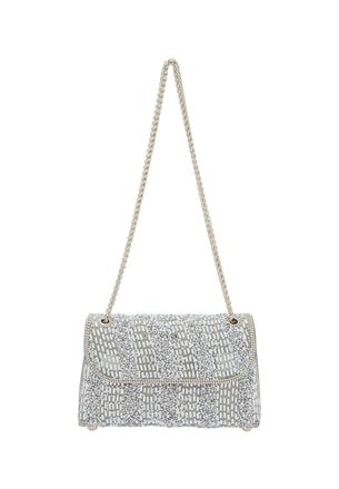 Faina Klappentasche Klappentasche Frauen Silber