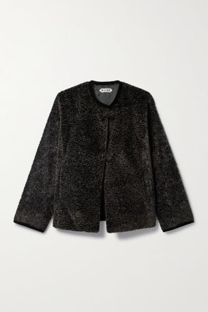 Bode Fitchberg Jacke Aus Shearling-imitat - Schwarz