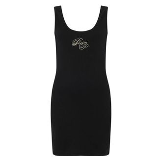 Philipp Plein Femme, Robes, Noir, Taille: 38 FR Mini Robe D&eacute;bardeur Signature