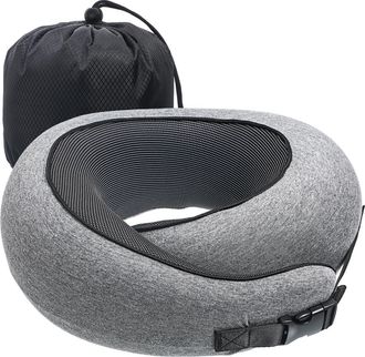 Pretyzoom Reisekissen Nackenkissen F&uuml;r Flugzeuge Und Auto Aus Weichem Material Mit Verstellbaren Gurten Und Ergonomischem U-f&ouml;rmigen Design Zur Nackenst&uuml;tze