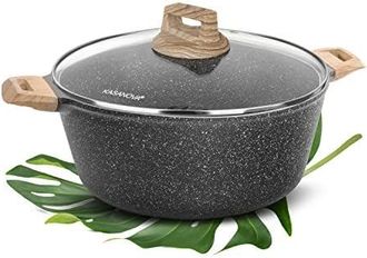 KASANOVA Kasanova 1 ECO PETRA KASSEROLLE 32 CM MIT DECKEL, Aluminium-Druckguss Gehärtetes Glas Bakelit Stahl