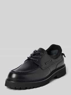 Woolrich Derby aus Leder mit profilierter Sohle