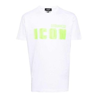 Dsquared2 DSquared2 - T-Shirt f&uuml;r Herren/Damen Unisex, Logo, Cool Fit (Wei&szlig;)