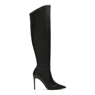 Kazar Hoher Stiletto-Absatz aus echtem Leder hohe Stiefel - - Shoes - Damen - Schwarzk - 36 EU