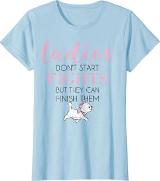 Disney Die Aristocats Marie Damen fangen keine K&auml;mpfe an T-Shirt