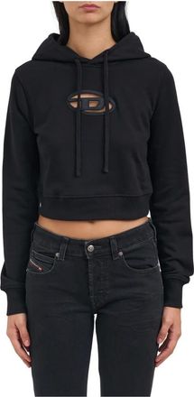Diesel Femme, Sweatshirts et sweats à capuche, Noir, Taille: 40 FR SweaT-shirts à capuche